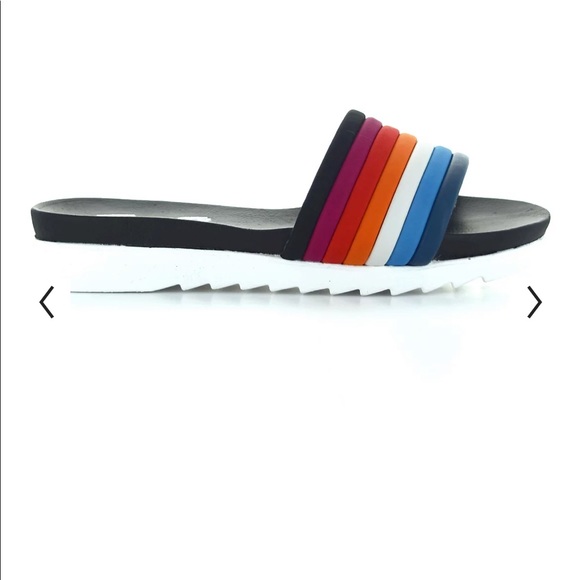 Seven7 | Shoes | Nwt Seven7 Sz 8 Pearly Slide Sandals In Rainbow | Poshmark